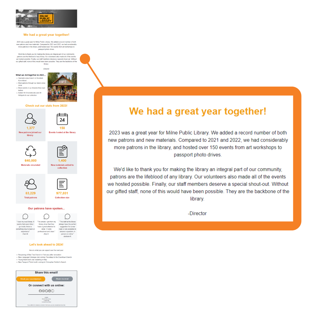 How to Craft Your Year-End Newsletter - Unique Library