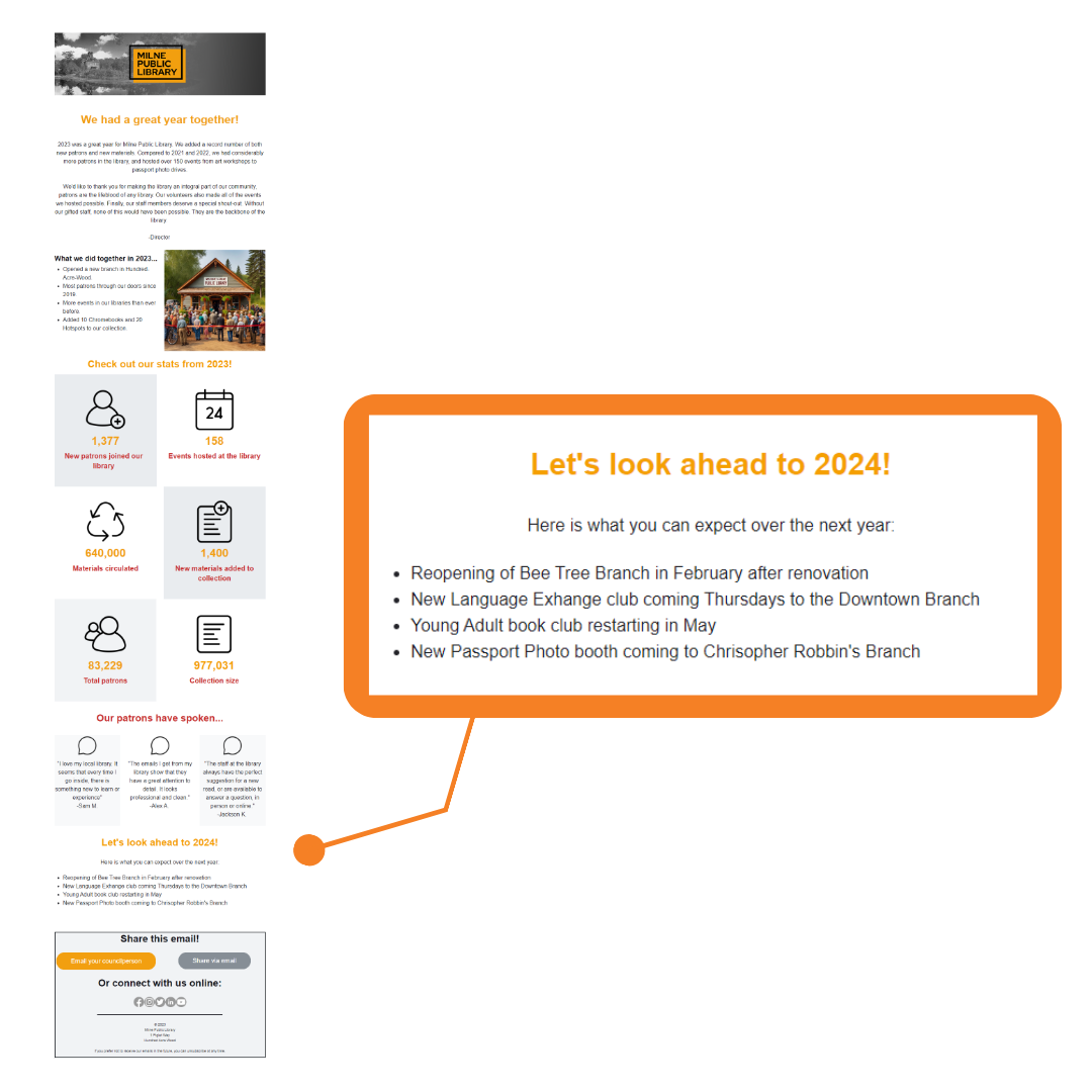 How to Craft Your Year-End Newsletter - Unique Library